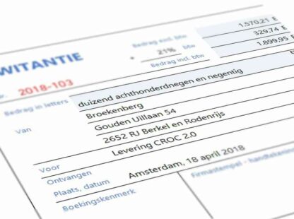 Kwitantie in Excel - snel en eenvoudig kwitanties maken in Excel