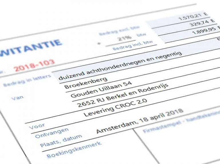 Kwitantie in Excel - snel en eenvoudig kwitanties maken in Excel