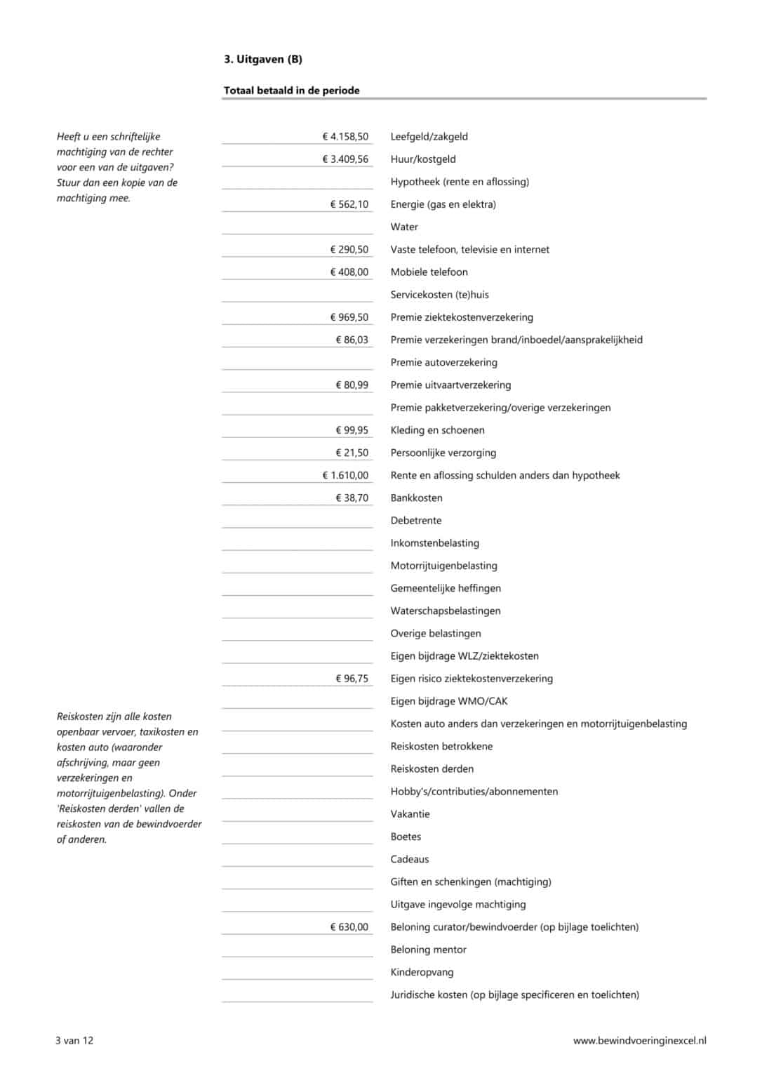 Bewindvoering in Excel voor (familiaire) bewindvoerders - simpel en uniek
