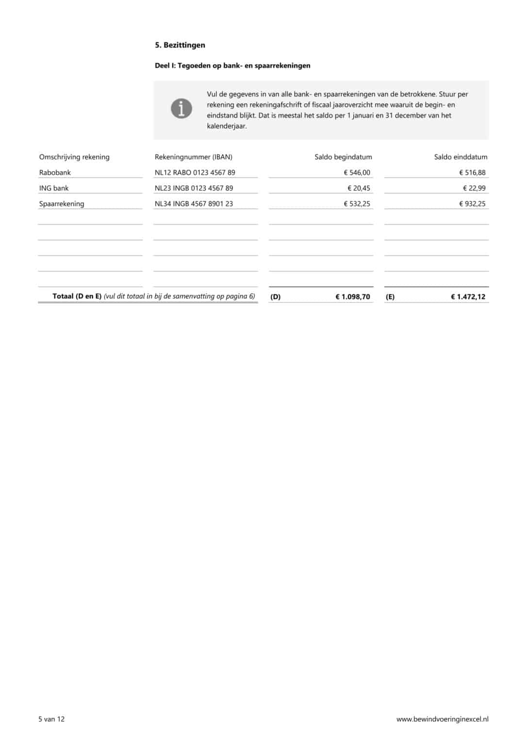Bewindvoering in Excel voor (familiaire) bewindvoerders - simpel en uniek