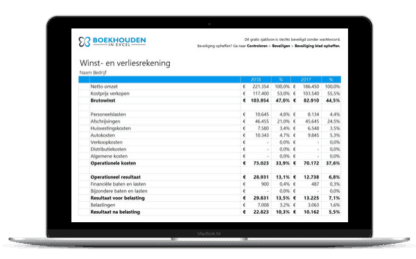 Excel boekhouding templates - download gratis - Boekhouden in Excel