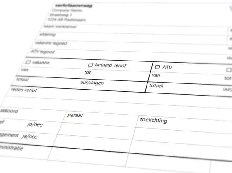 Sjabloon verlofaanvraag - 4 voorbeelden die je simpel kunt aanpassen