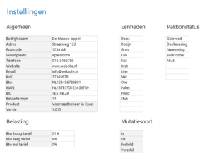 Simpel voorraadbeheer in Excel voor (kleine) ondernemers