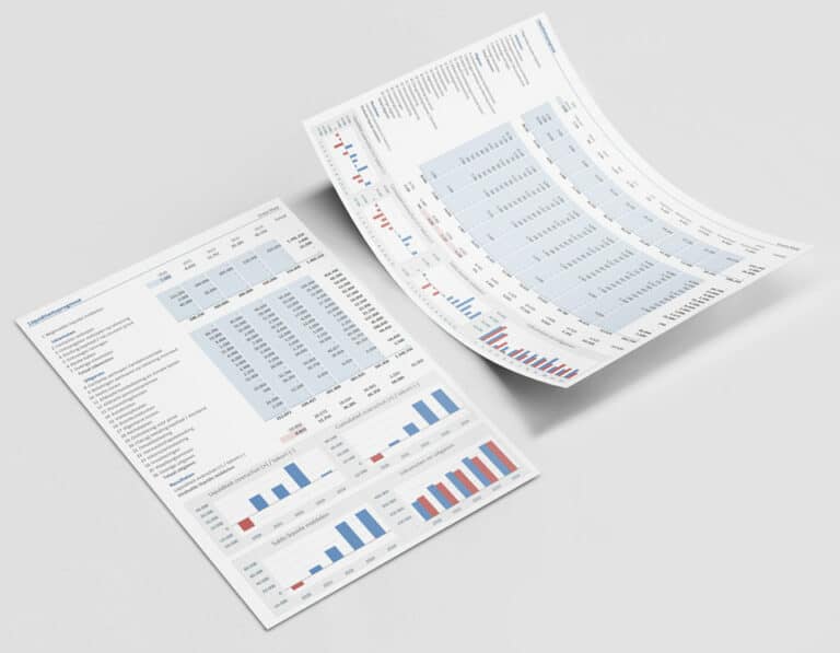 Liquiditeitsprognose maken in Excel - 2 varianten: 12 maanden en/of 5 jaar