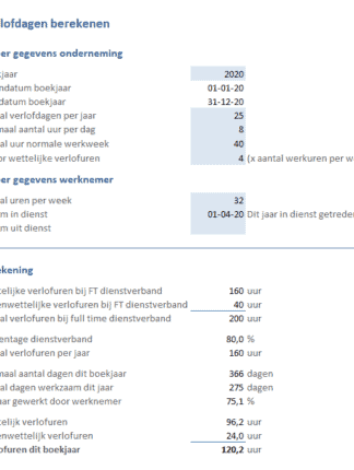 Transitievergoeding berekenen in Excel - nauwkeurig en compleet