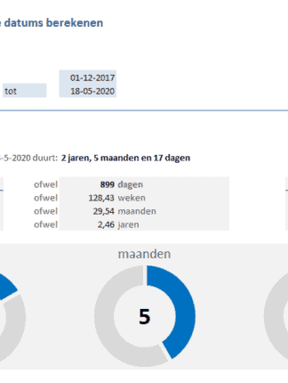 periode berekenen Archieven - Boekhouden in Excel