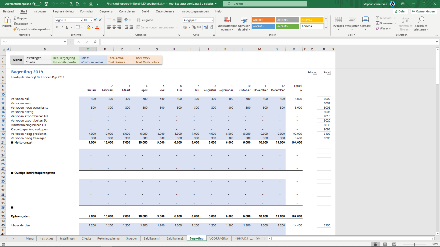 Maak een financieel rapport in Excel als een pro - simpel en snel