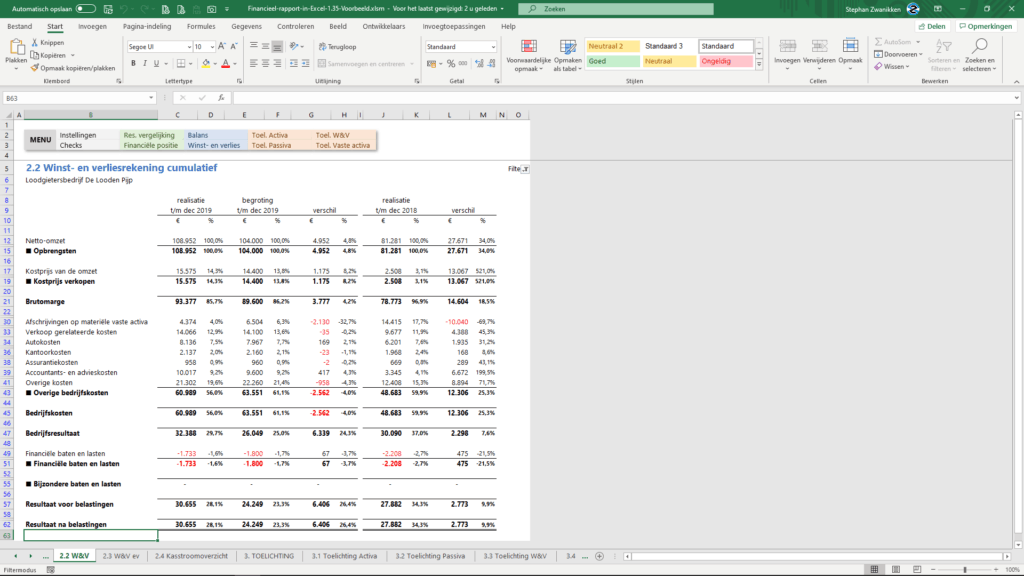 Maak een financieel rapport in Excel als een pro - simpel en snel