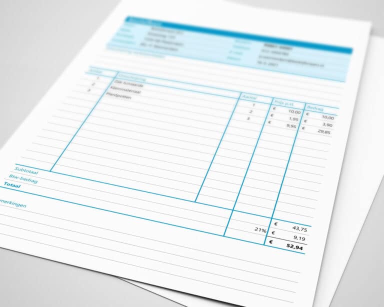 Bestelbon in Excel - snel en eenvoudig bestelformulieren maken in Excel