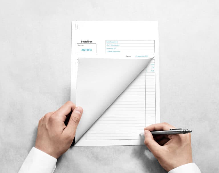Bestelbon in Excel - snel en eenvoudig bestelformulieren maken in Excel