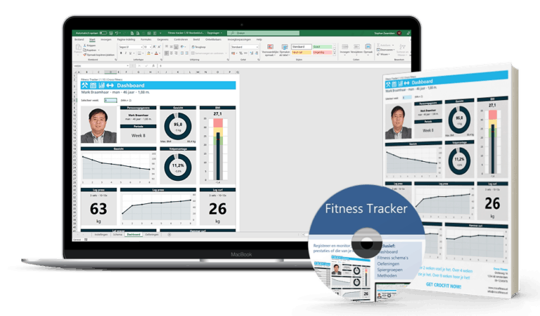 Fitness Tracker - registreer en monitor de prestaties van jou of je klanten