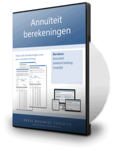 Annuïteit berekeningen maken in Excel Met veel instelbare opties