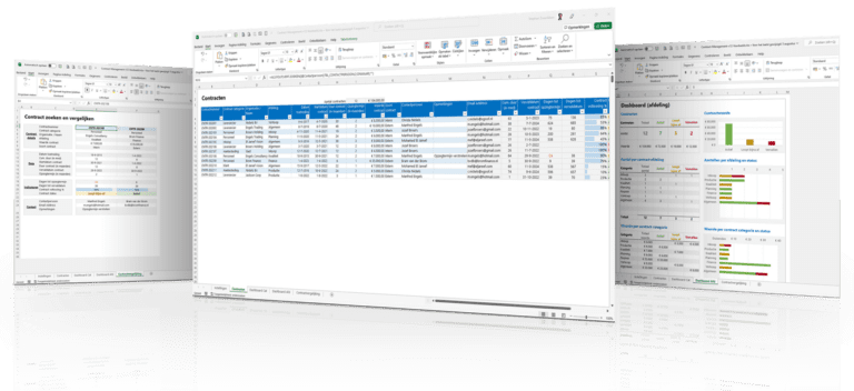 Contractmanagement in Excel - template voor het beheren van contracten