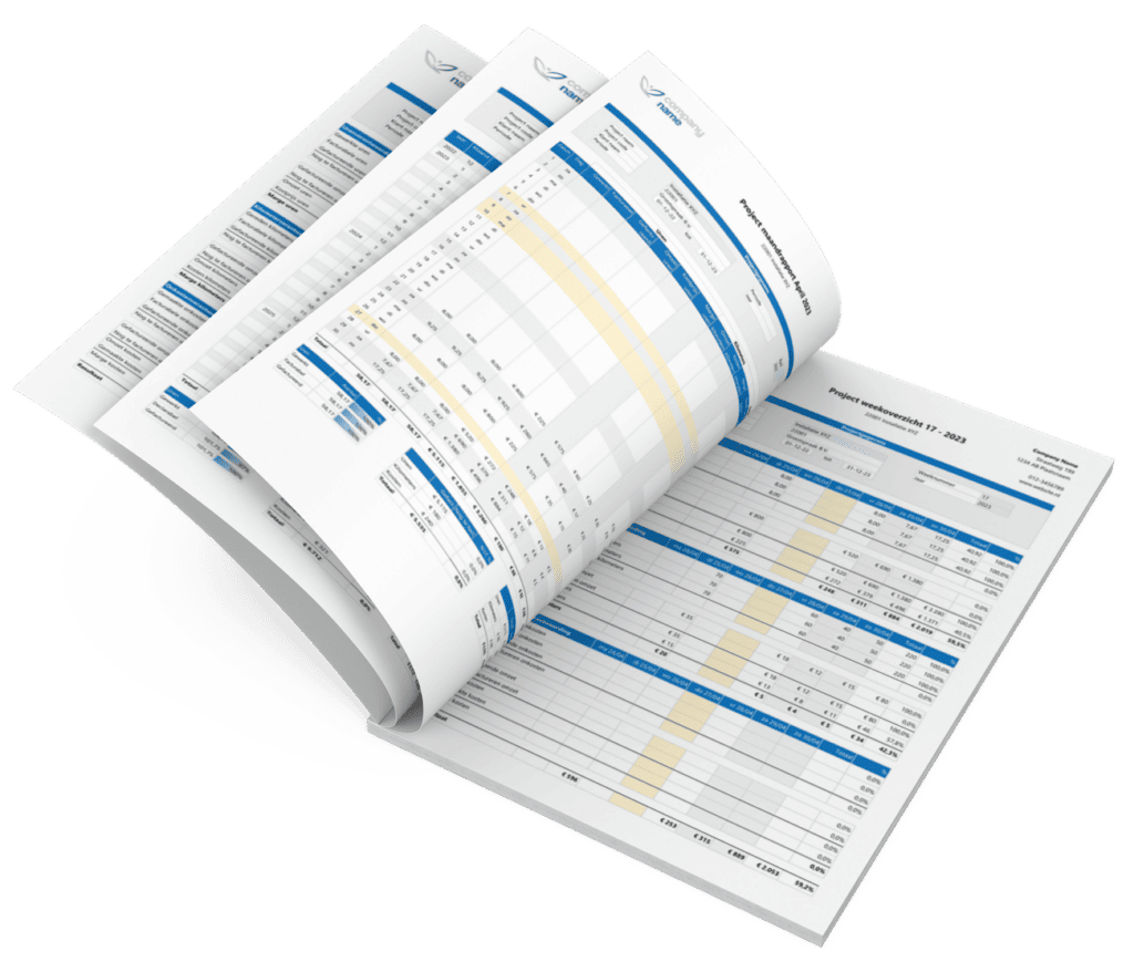 Projectadministratie in Excel - voor uren en kosten
