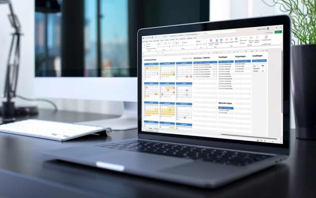 Activiteitenkalender in Excel - plan activiteiten, vakanties etc.