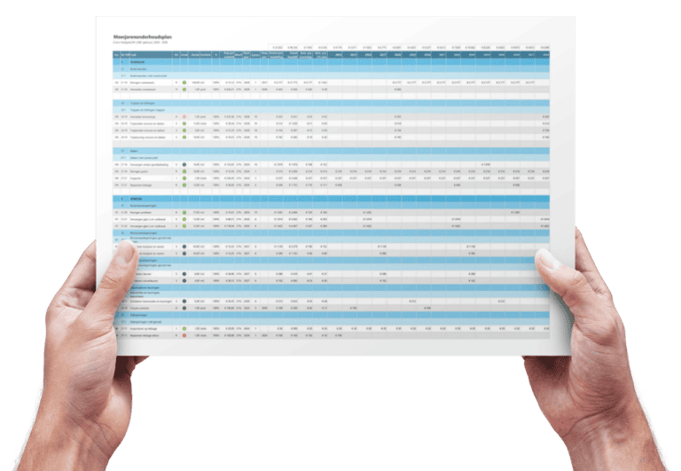 MJOP in Excel - meerjaren onderhoudsplan maken als een pro